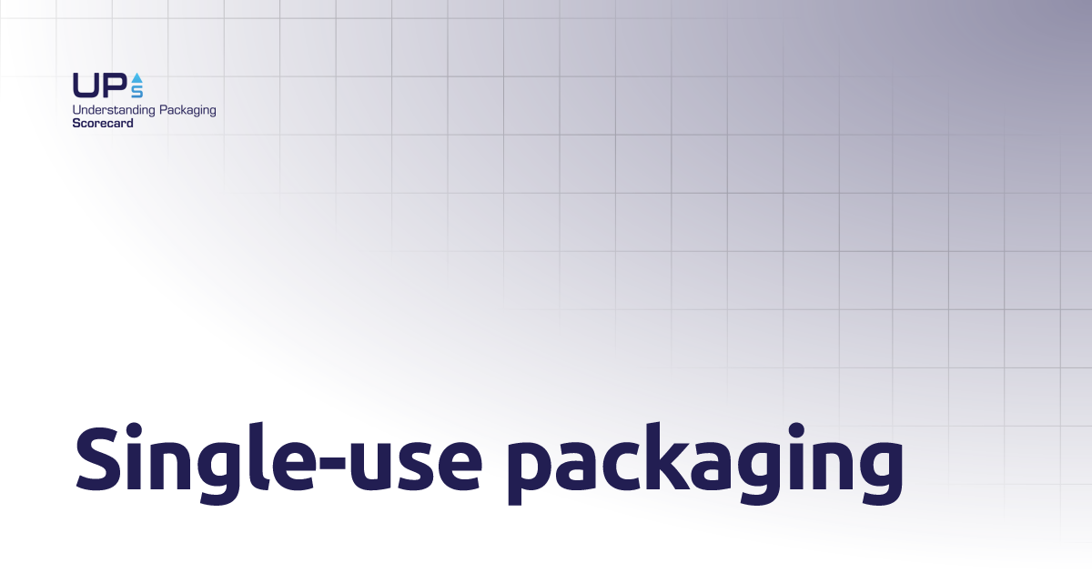 Single-use packaging | UP Scorecard User Guide